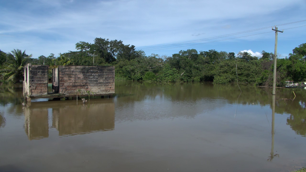 Roaring Creek River Floods Old Bridge | Greater Belize Media