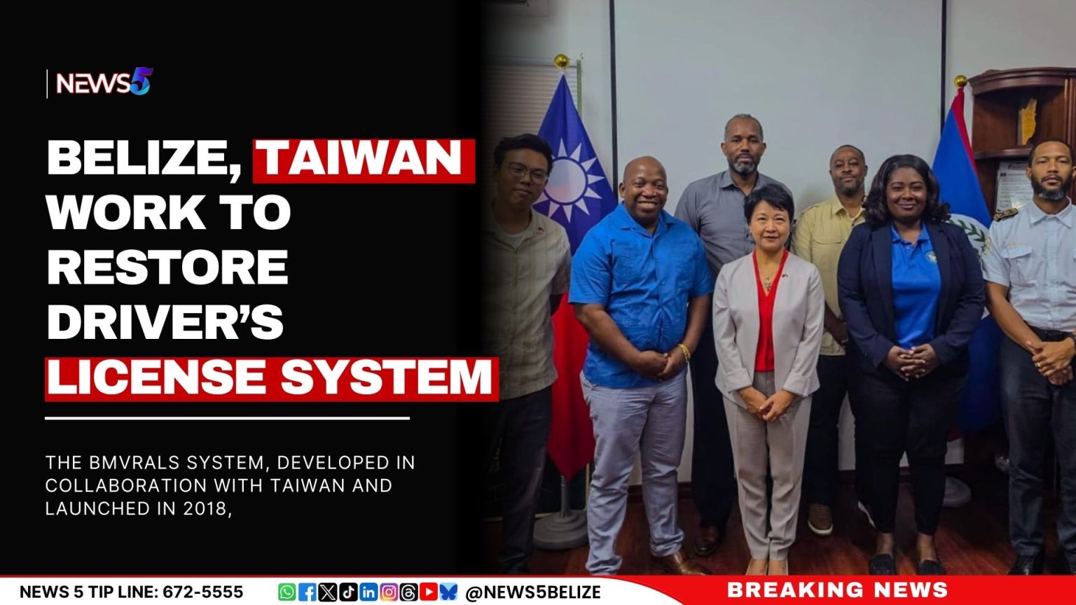 Belize, Taiwan Work to Restore Driver’s License System | Greater Belize ...