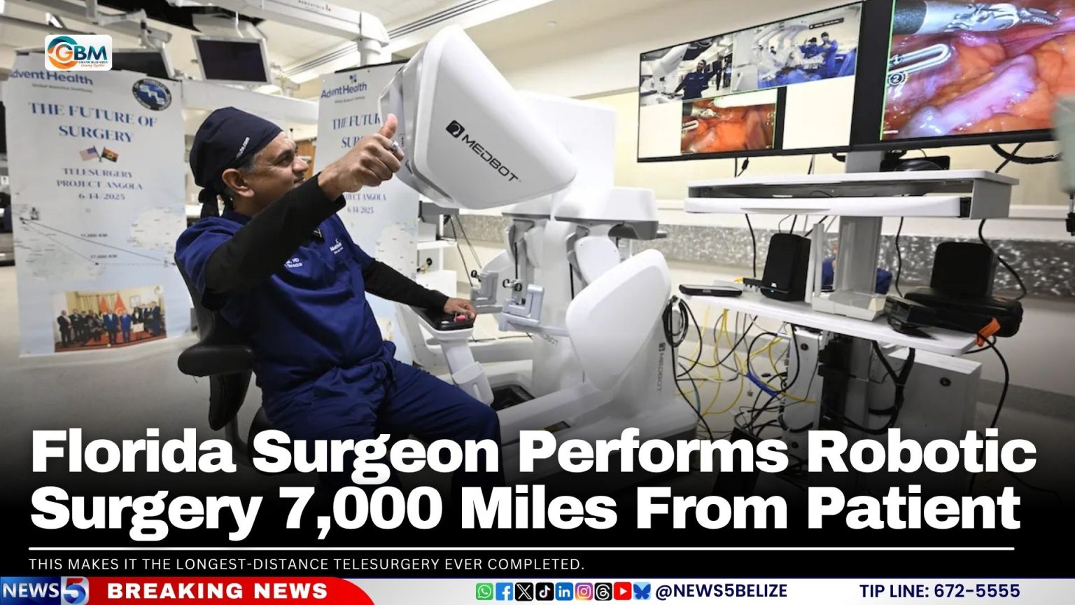 Florida Surgeon Performs Robotic Surgery 7,000 Miles From Patient ...