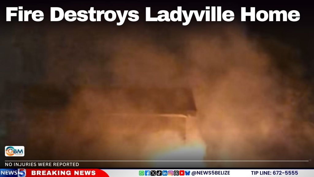 Fire Destroys Ladyville Home | Greater Belize Media