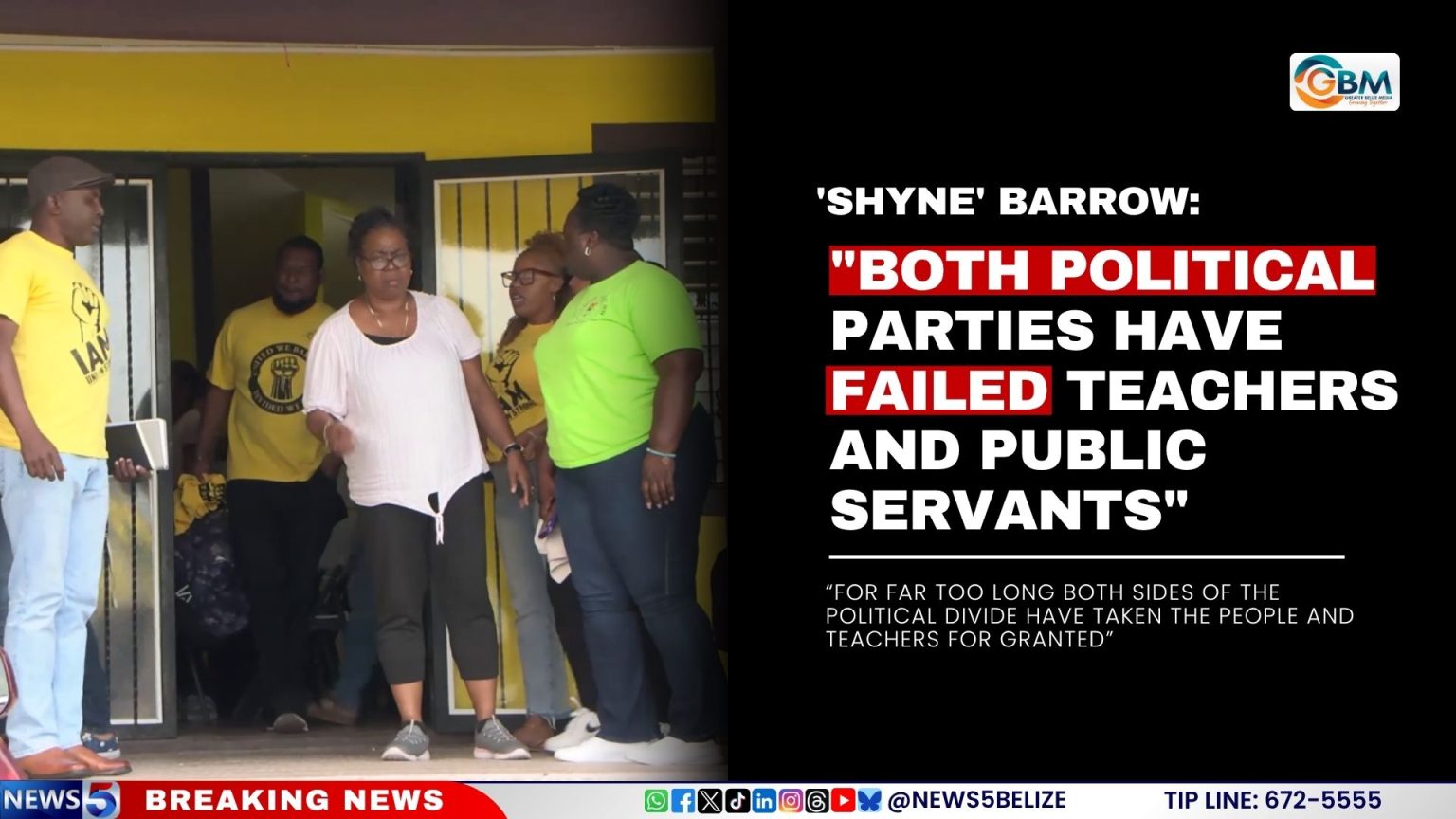 ‘Shyne’ Barrow: “Both Political Parties Have Failed Teachers and Public ...