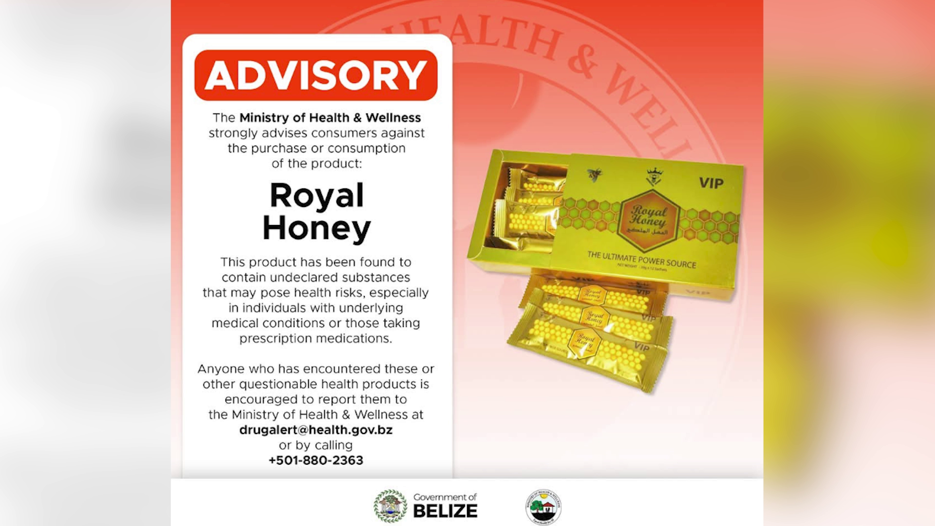 Strong Warnings Against Use of “Honey Pack” | Greater Belize Media