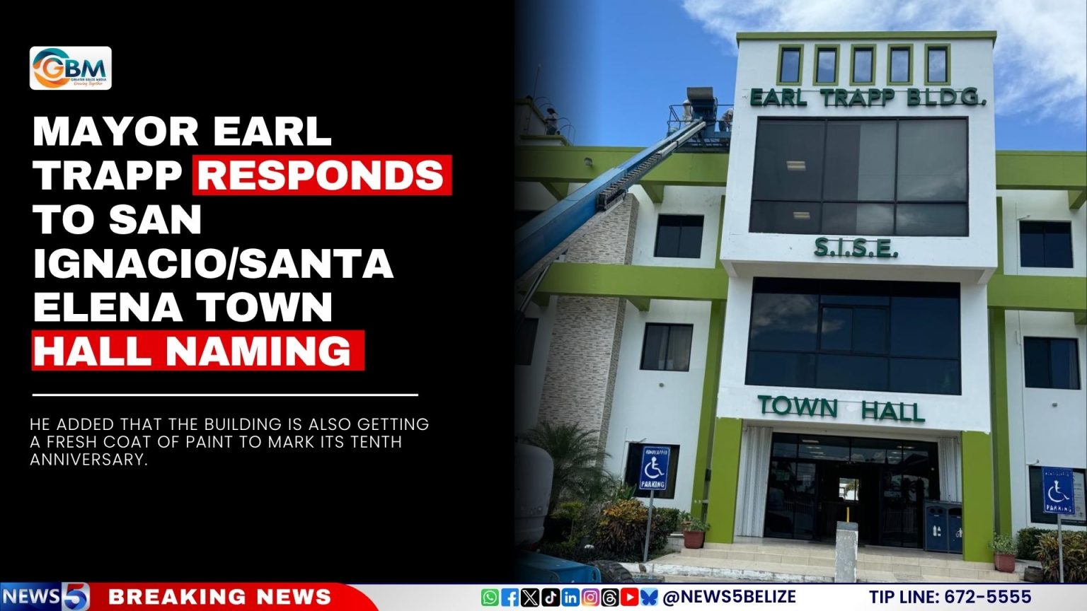 Mayor Earl Trapp Responds to San Ignacio/Santa Elena Town Hall Naming ...