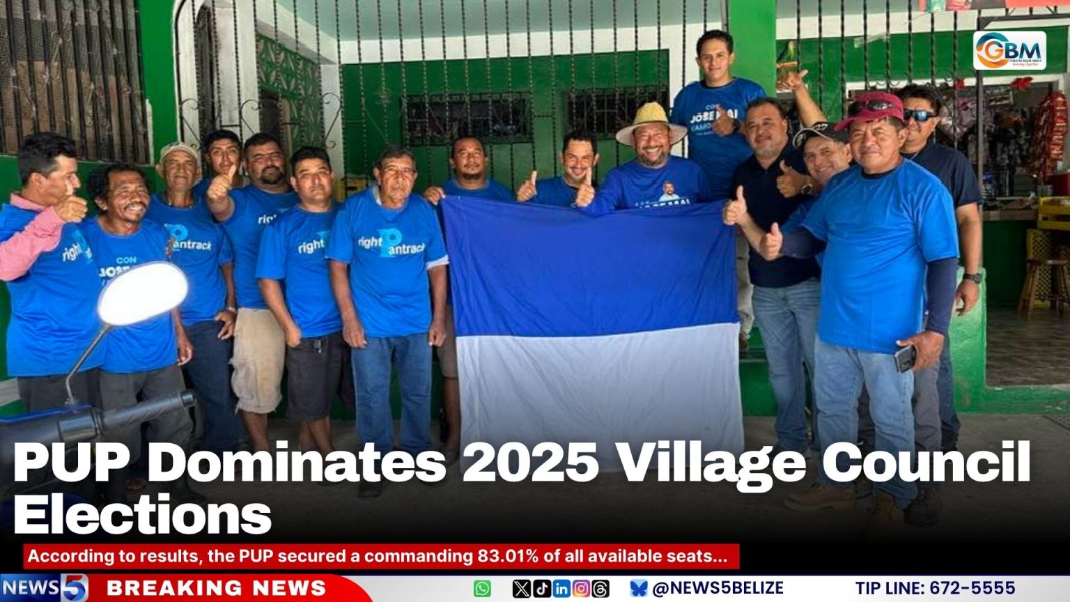PUP Dominates 2025 Village Council Elections | Greater Belize Media