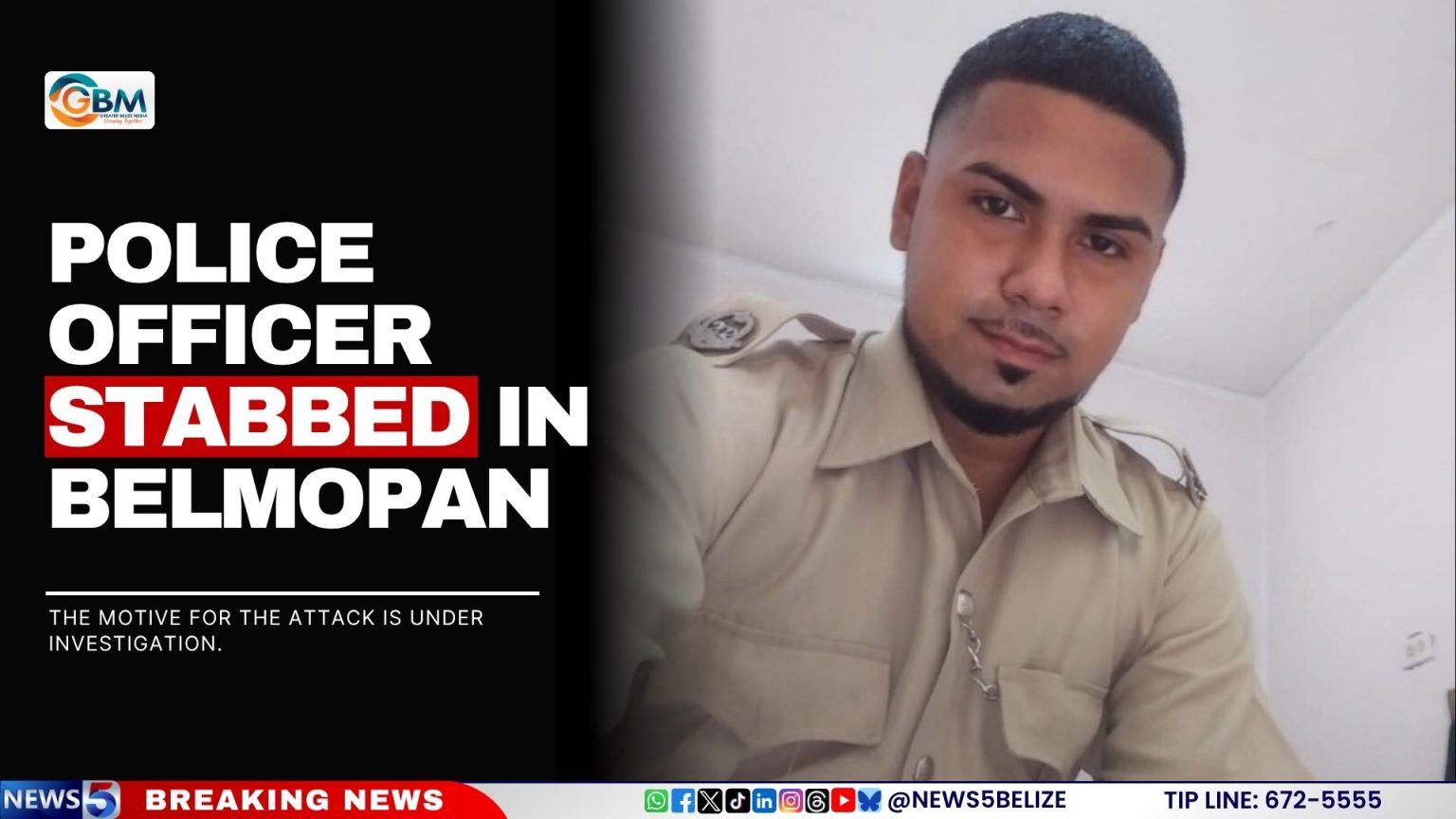 Police Officer Stabbed in Belmopan | Greater Belize Media