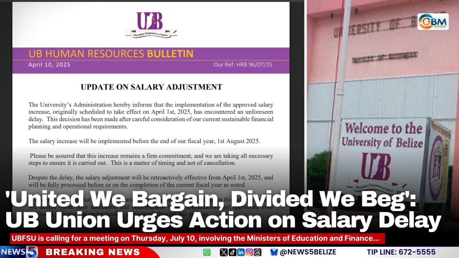 ‘United We Bargain, Divided We Beg’: UB Union Urges Action on Salary ...