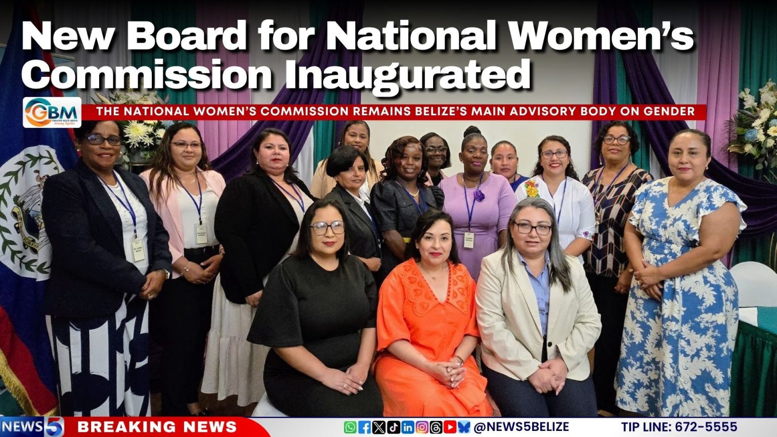New Board for National Women’s Commission Inaugurated | Greater Belize ...