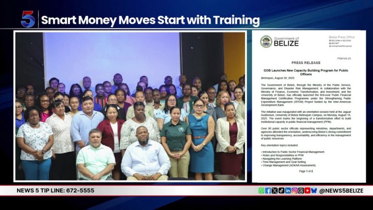 Belize Launches First Public Finance Certification | Greater Belize Media