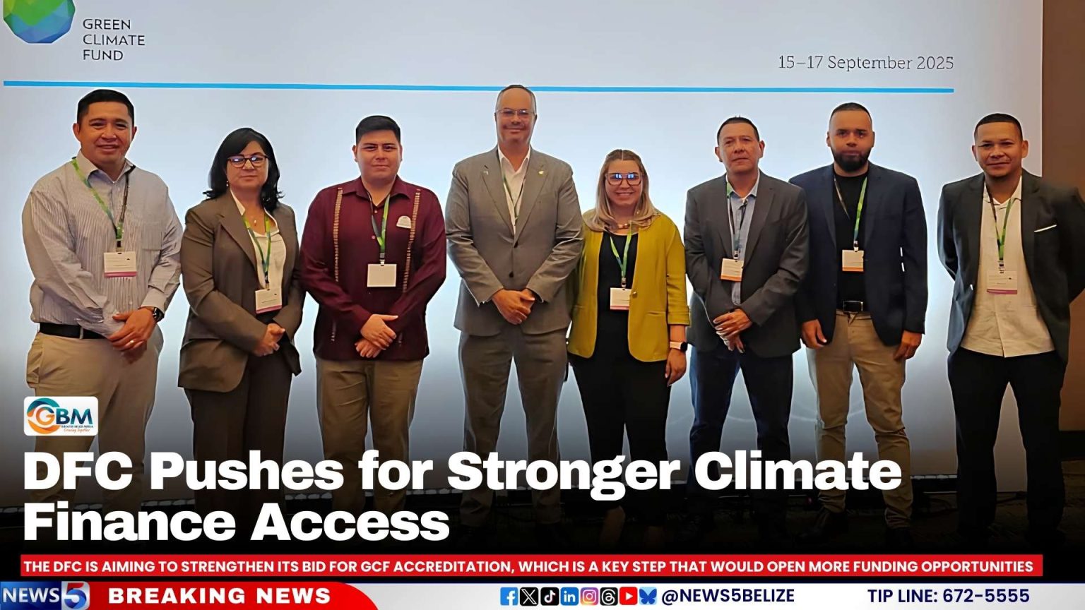 DFC Pushes for Stronger Climate Finance Access | Greater Belize Media