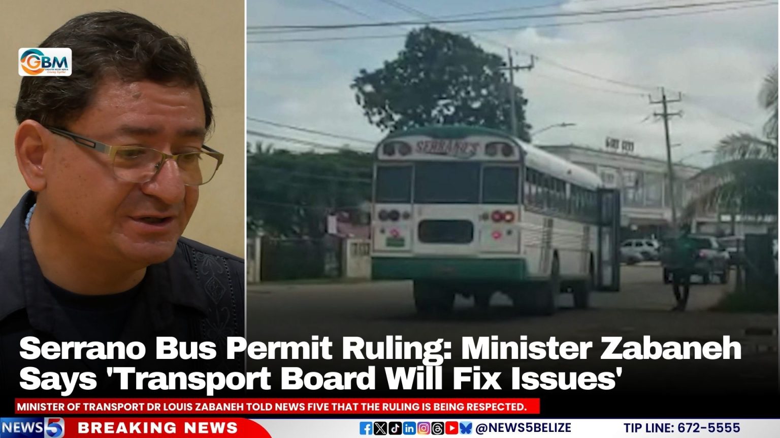 Serrano Bus Permit Ruling: Minister Zabaneh Says ‘Transport Board Will Fix Issues’ | Greater ...
