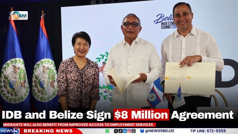 IDB and Belize Sign $8 Million Agreement | Greater Belize Media