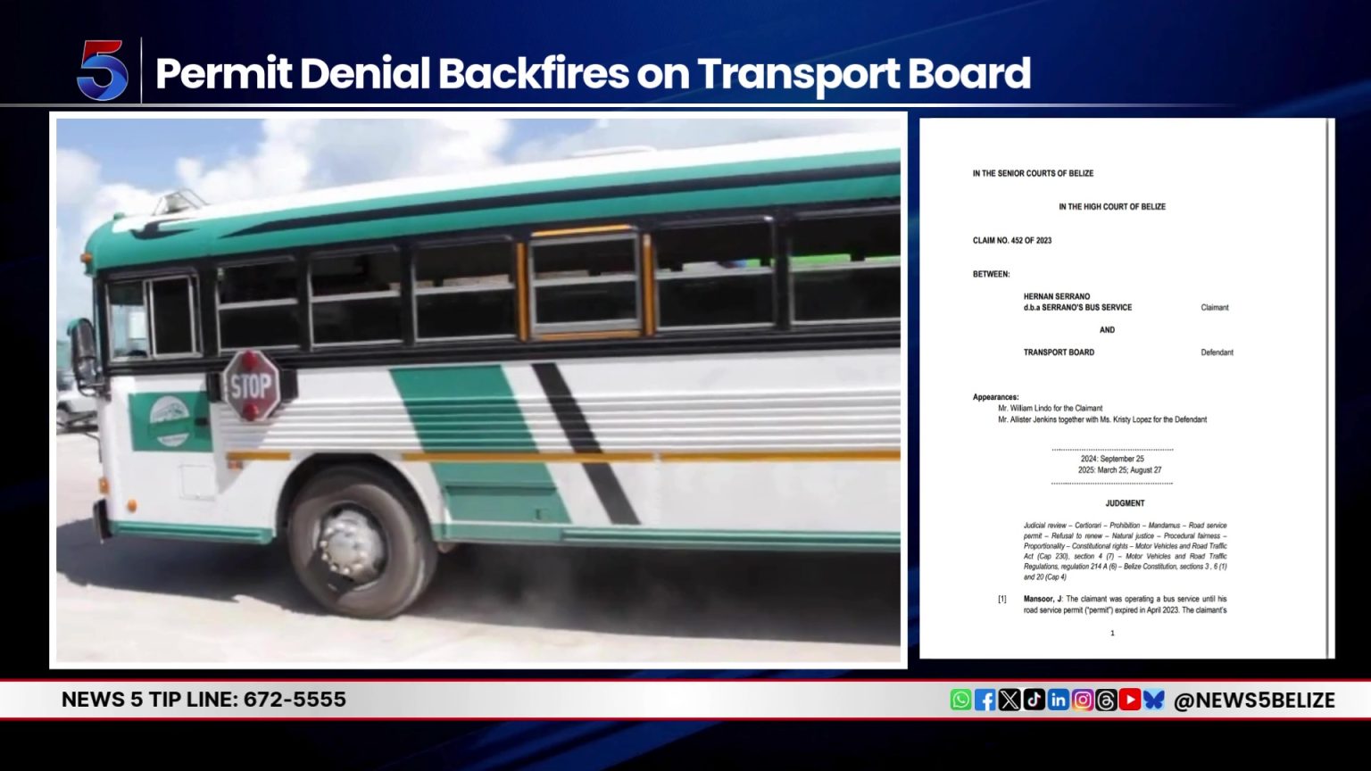 Judge Quashes Transport Board’s Decision in Bus Permit Battle