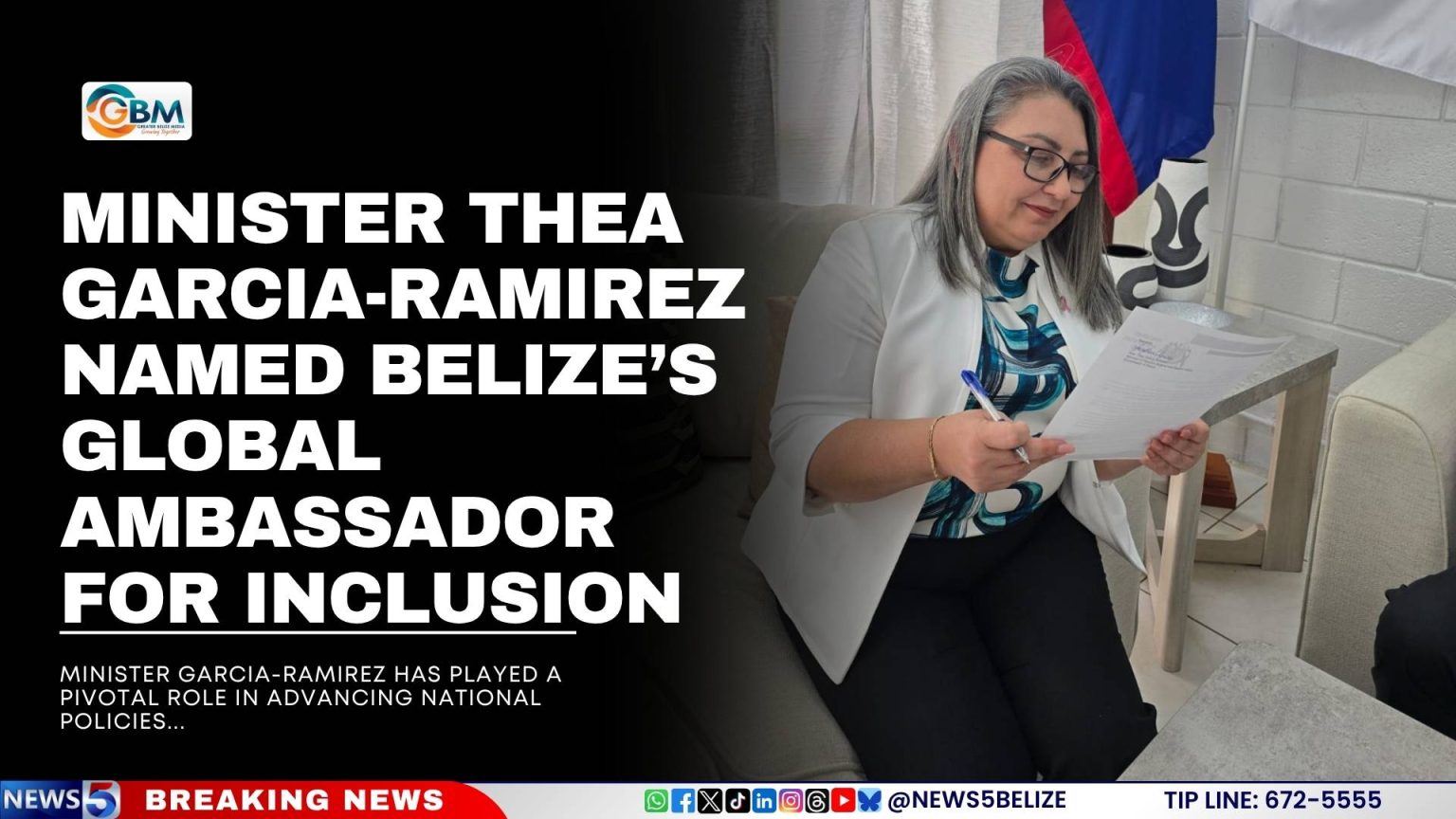 Minister Thea Garcia-Ramirez Named Belize’s Global Ambassador for ...