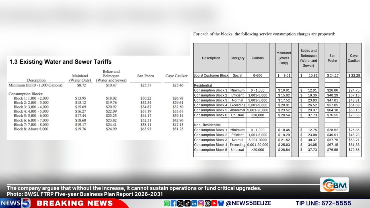 BWS Outlines Five-Year Plan: Will Belizeans See Higher Water Rates in ...