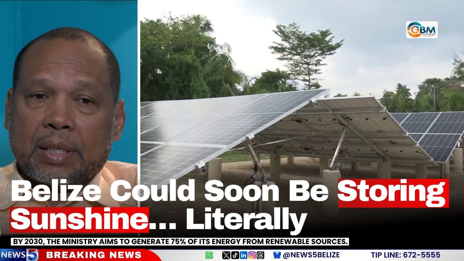 Belize Could Soon Be Storing Sunshine… Literally | Greater Belize Media