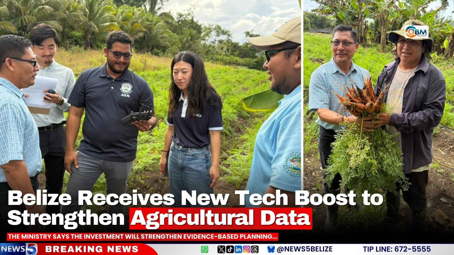 Belize Receives New Tech Boost to Strengthen Agricultural Data | Greater Belize Media