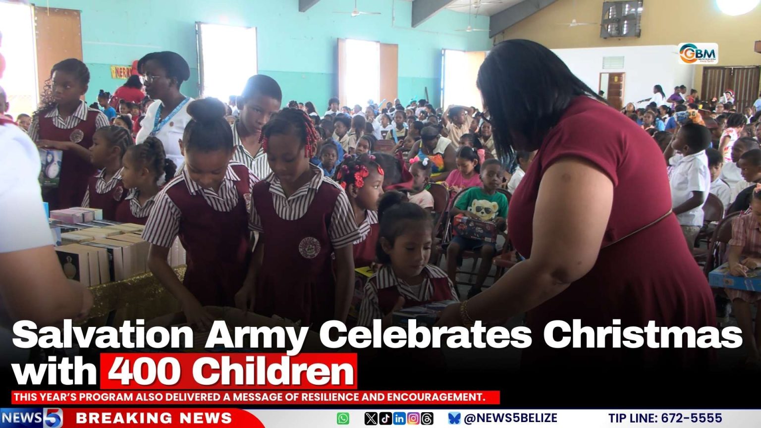 Salvation Army Celebrates Christmas with 400 Children | Greater Belize ...
