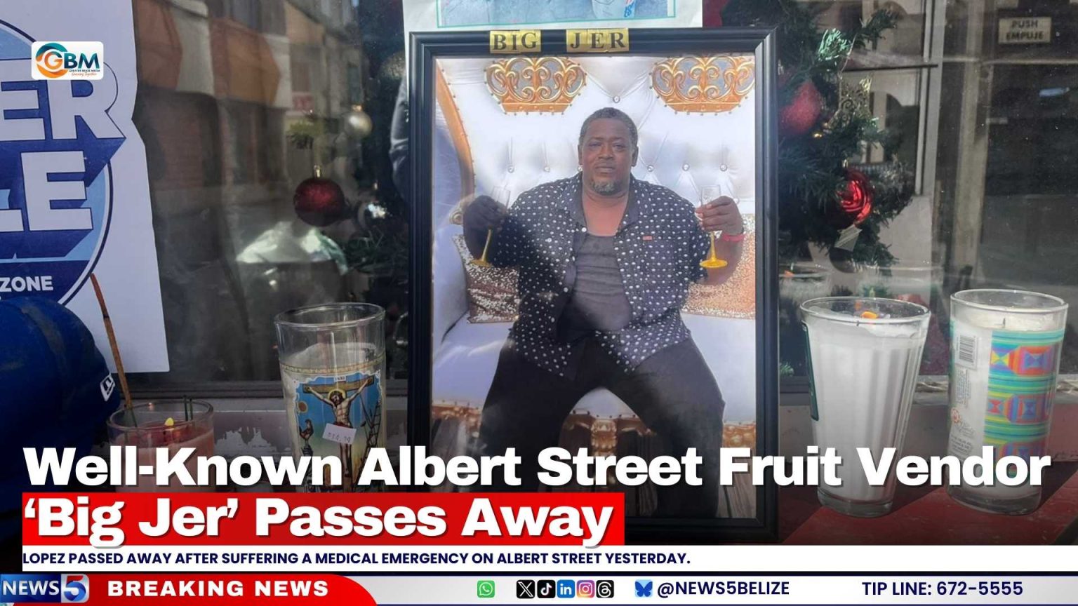 Well-Known Albert Street Fruit Vendor Passes Away | Greater Belize Media