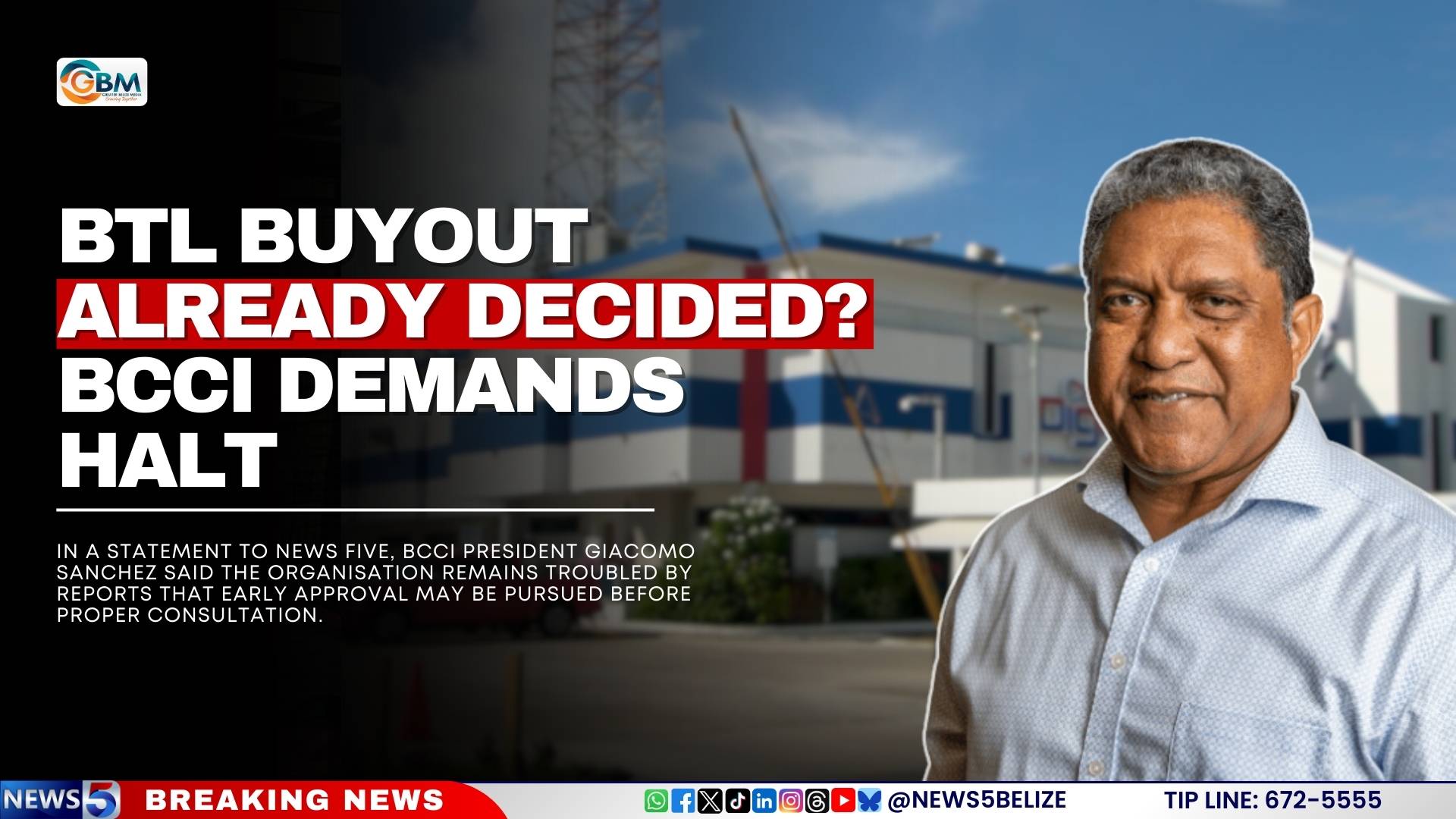 BTL Buyout Already Decided? BCCI Demands Halt | Greater Belize Media