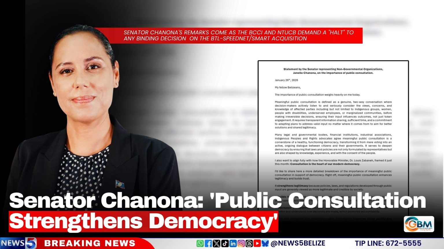 Senator Chanona: ‘Public Consultation Strengthens Democracy’ | Greater ...