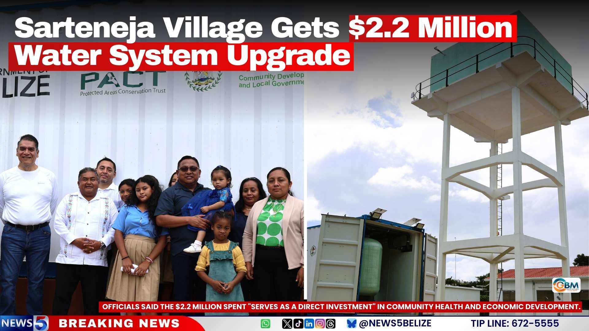 Sarteneja Village Gets $2.2 Million Water System Upgrade | Greater ...