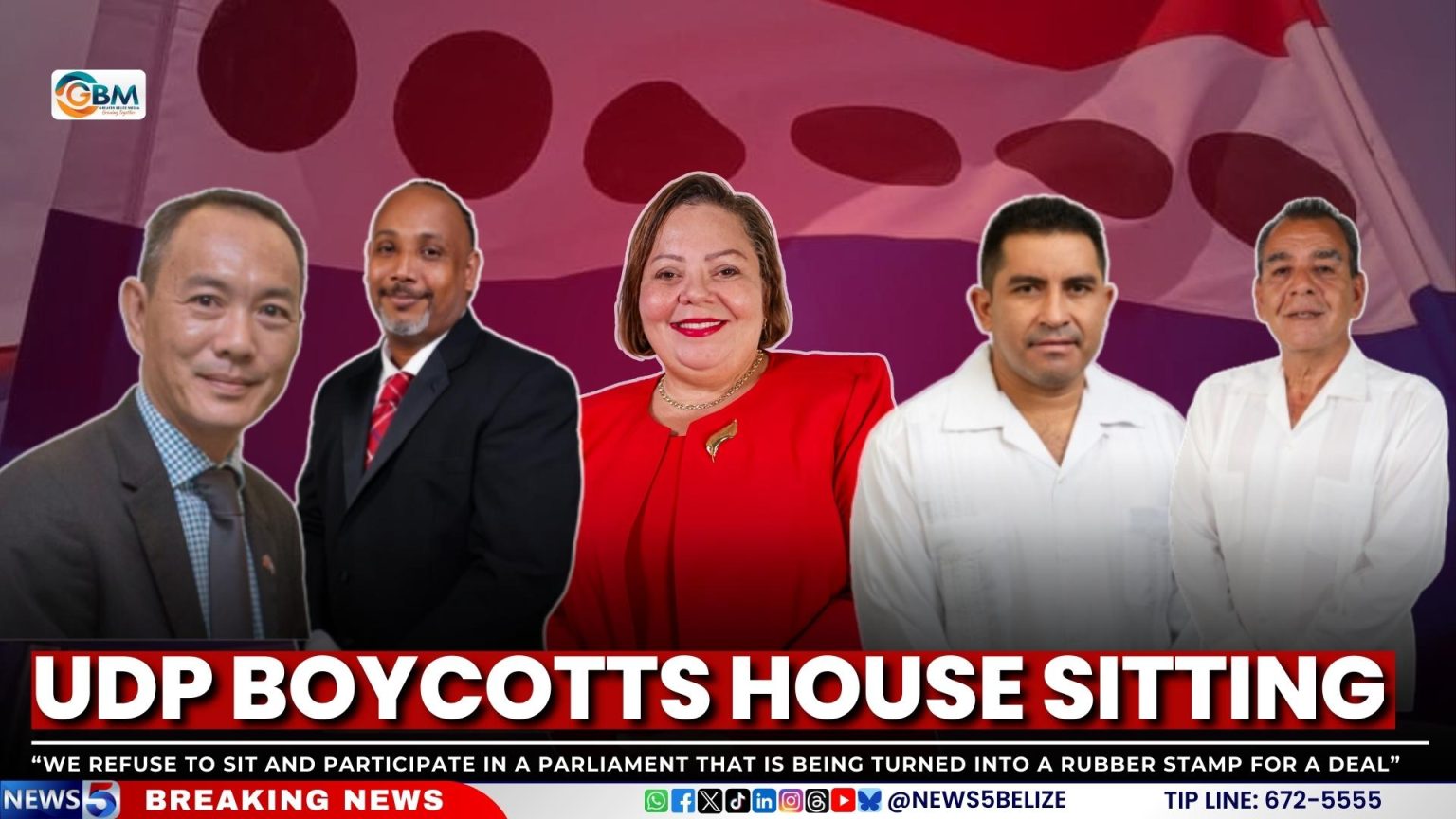 UDP Boycotts House Sitting | Greater Belize Media