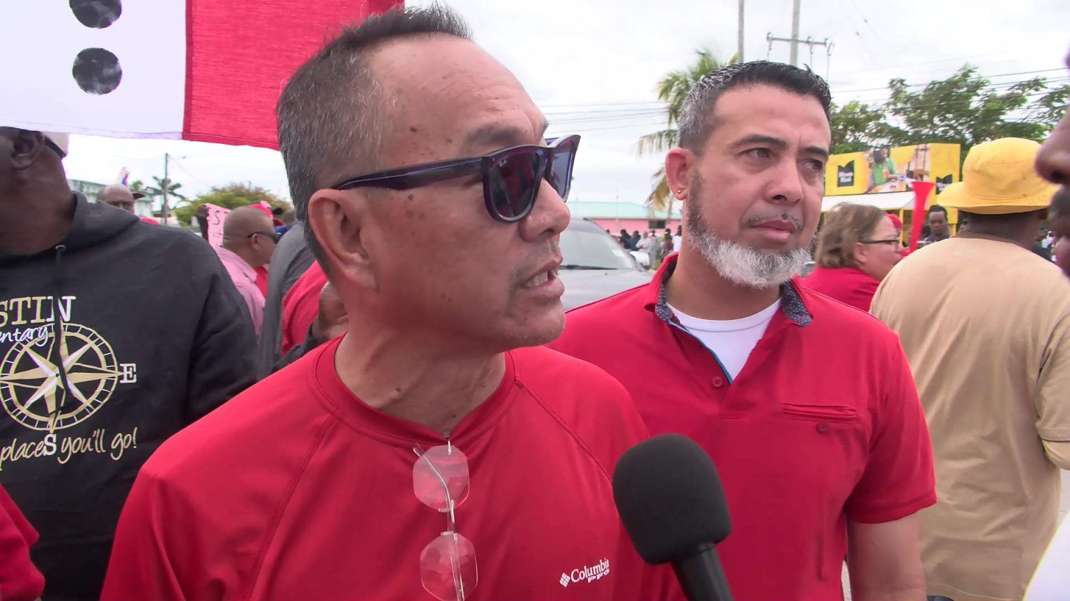 Heavy Police Watch as UDP Protests SSB | Greater Belize Media