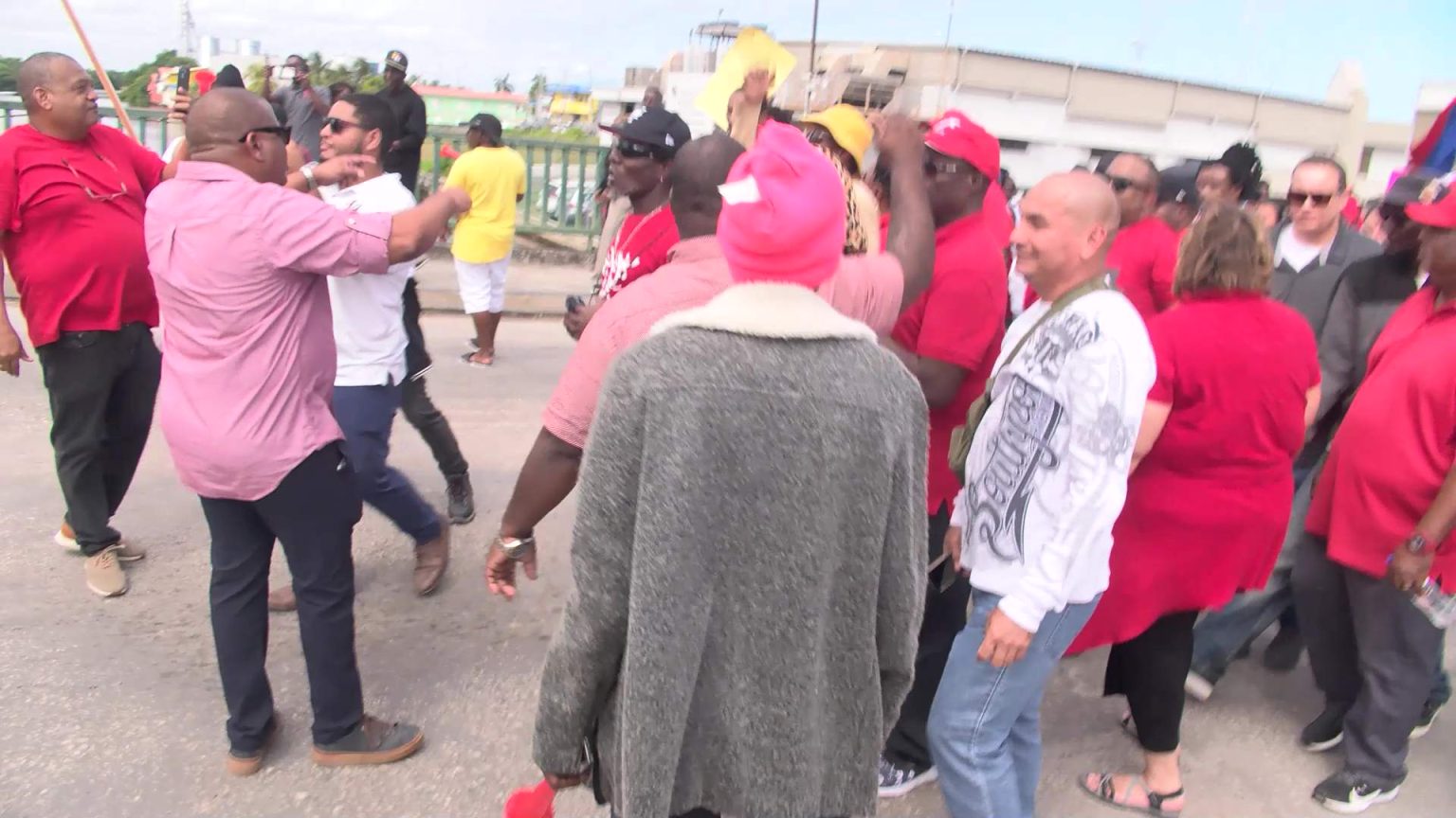 Heavy Police Watch as UDP Protests SSB | Greater Belize Media