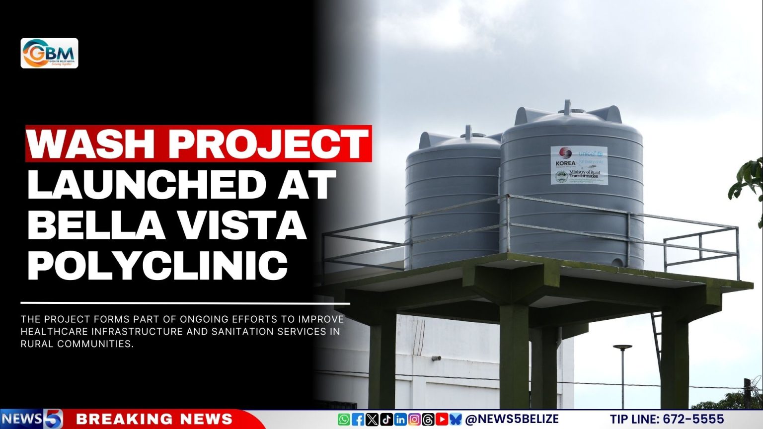 WASH Project Launched at Bella Vista Polyclinic | Greater Belize Media