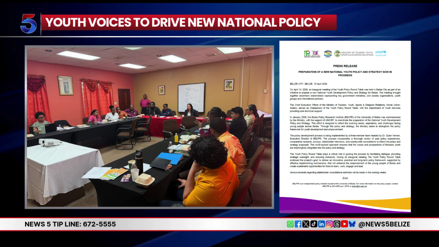 Work Begins on Belize’s Youth Development Policy | Greater Belize Media